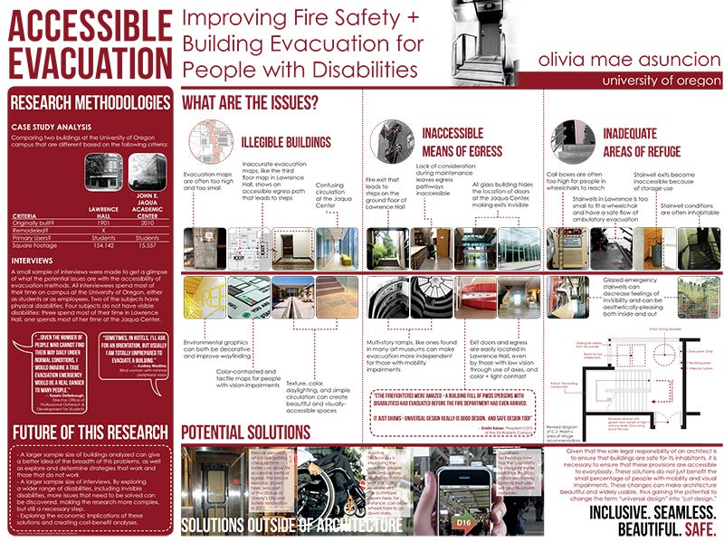 Building evacuation research wins 1st place | College of Design