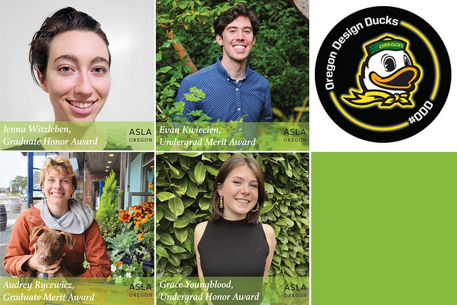 Four Landscape Architecture Student Earn ASLA Awards | College of Design